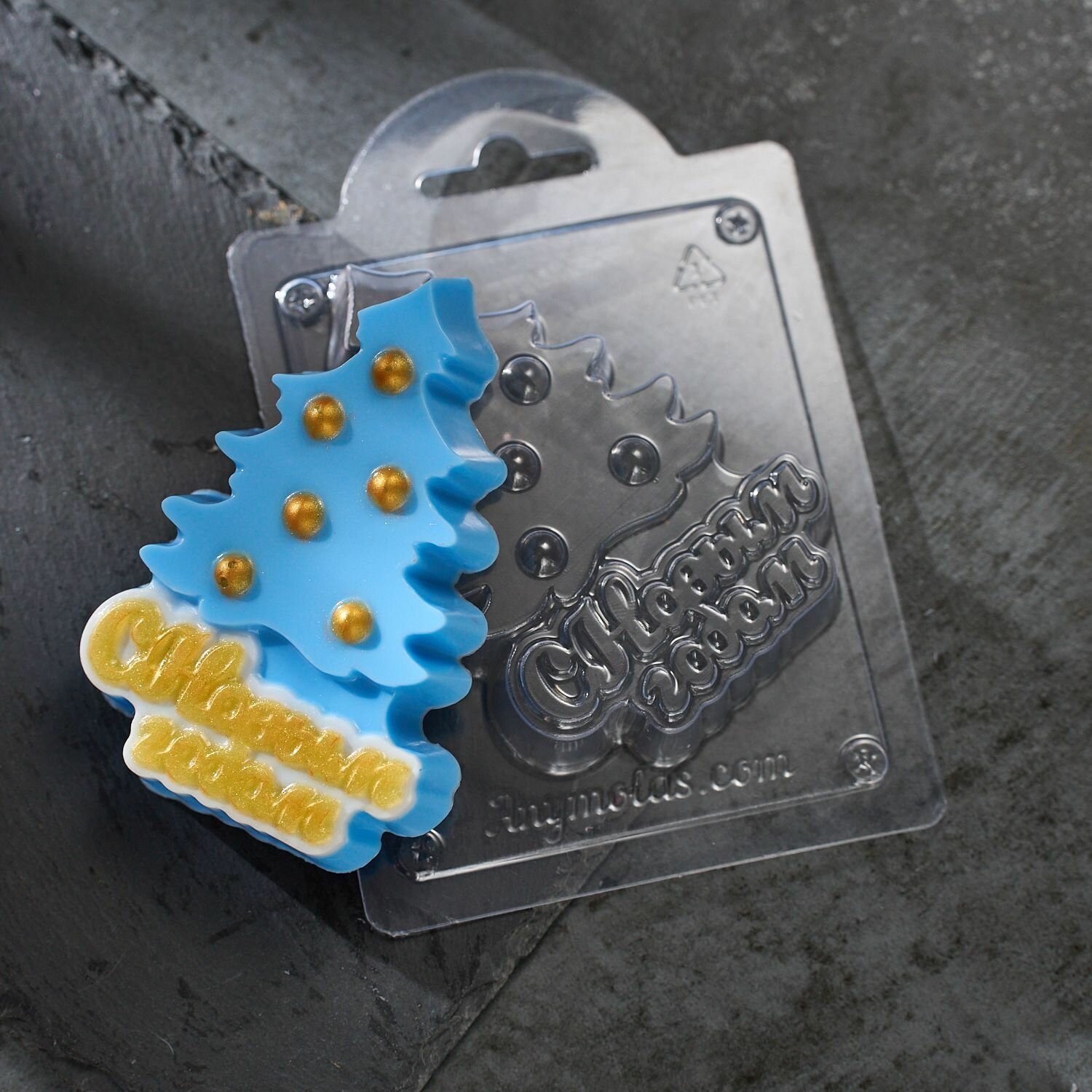 Формочка для мыла, шоколада, мармелада: Ёлка с новым годом форма пластиковая Молд из толстого пластика