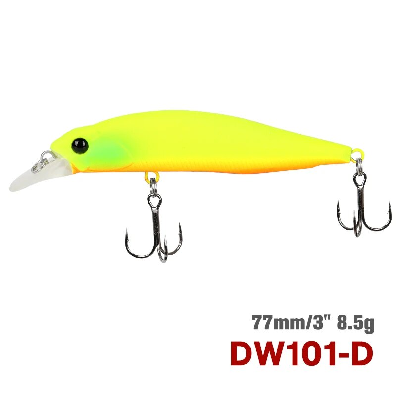 TSURINOYA 77SP Джеркбейт DW101 Светло-желтый, 77SP-D