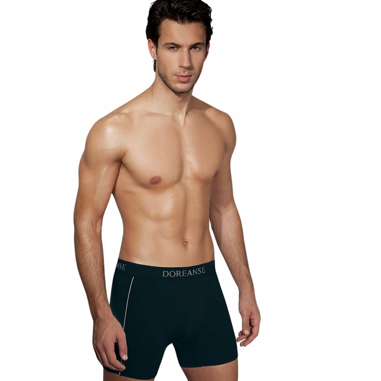 Боксеры средней длины из хлопково-модальной ткани Doreanse Elegant, Doreanse, Турция, темно-синий