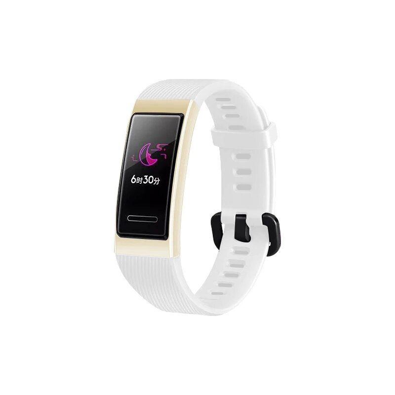 Huawei Band 4 Pro Белый силиконовый ремешок