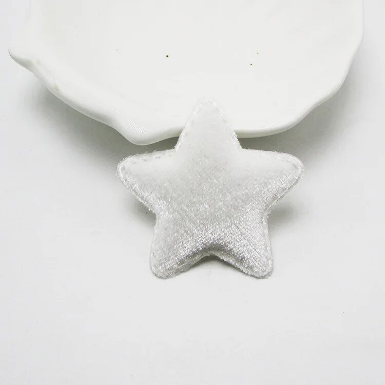 Войлочные аппликации звезды 4.8 см, набор 42 шт. Белый, white