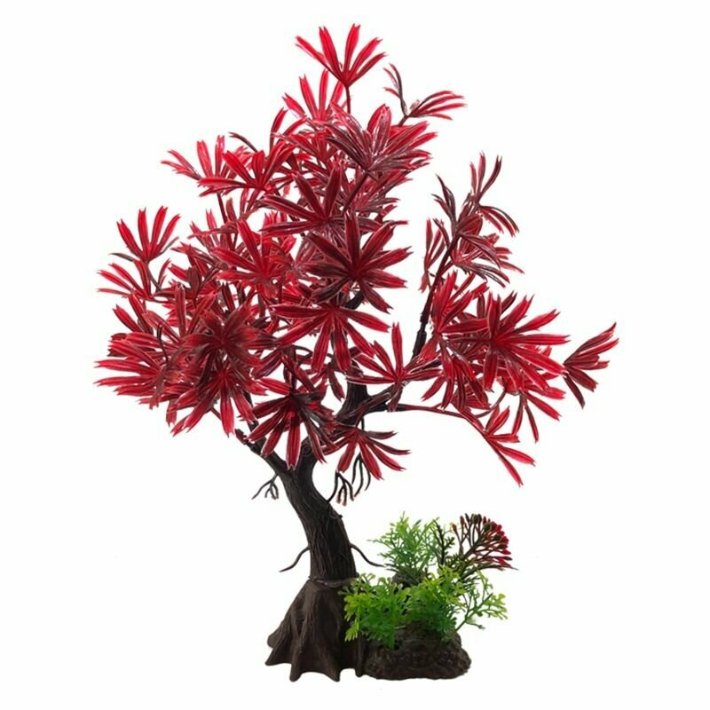 Украшения для крыльца, поддельные пластиковые принадлежности аквариума с деревом бонсай-T853