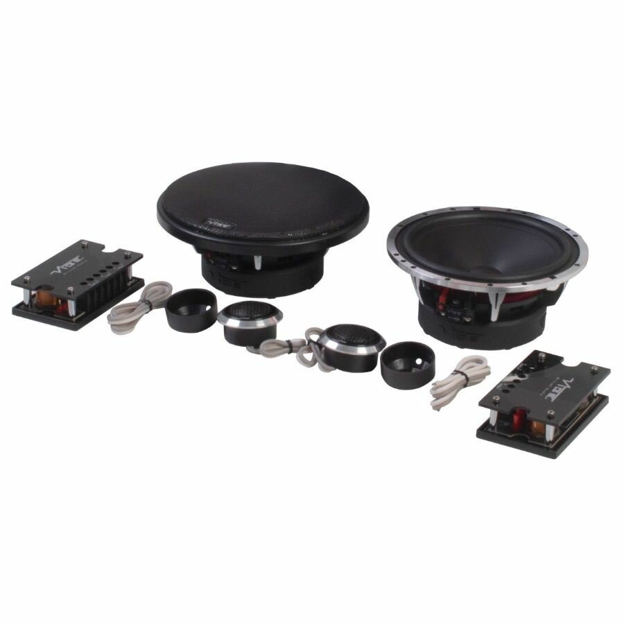 Динамики автомобильные Vibe BlackAir6-V0 Black6, компонентная, 6.5 дюймов, 2 шт.
