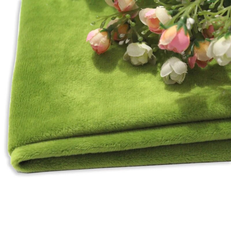 Плюшевая ткань Antswaies 100% полиэстер Зеленый, 50cmx40cm, 26