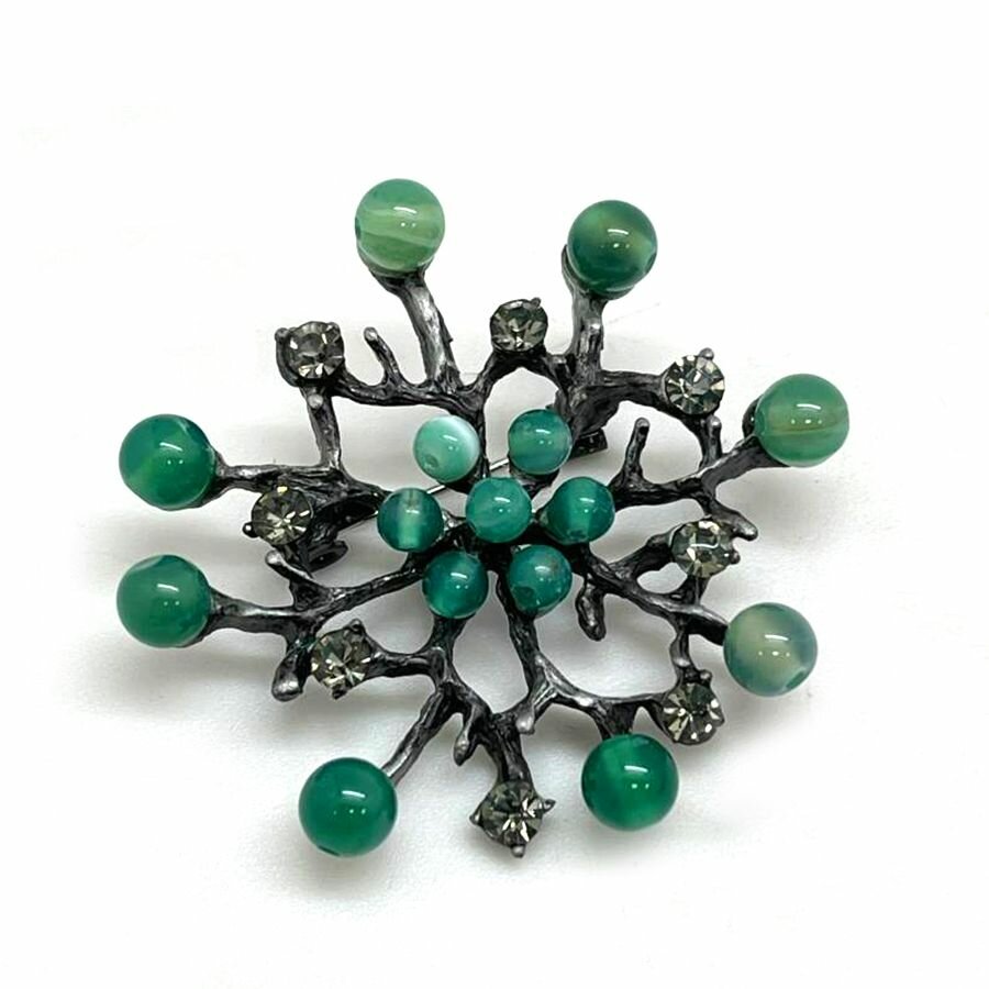 Брошь, агат