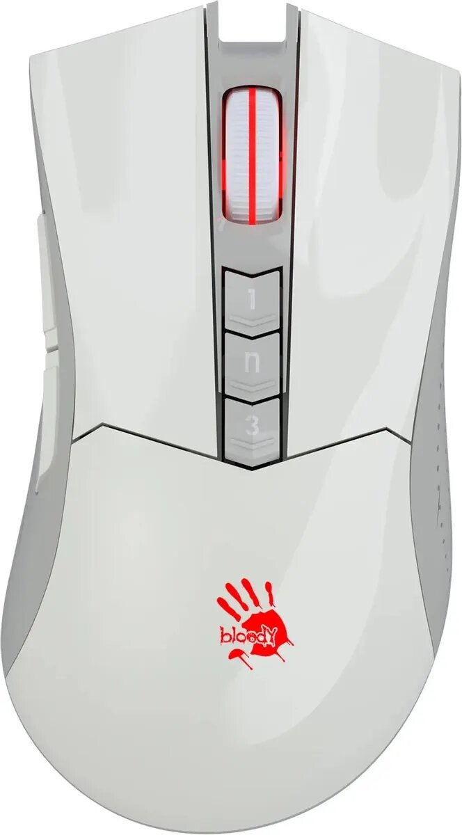 Мышь A4Tech Bloody R90 Plus (2047678) белый, беспроводная, 5000 dpi