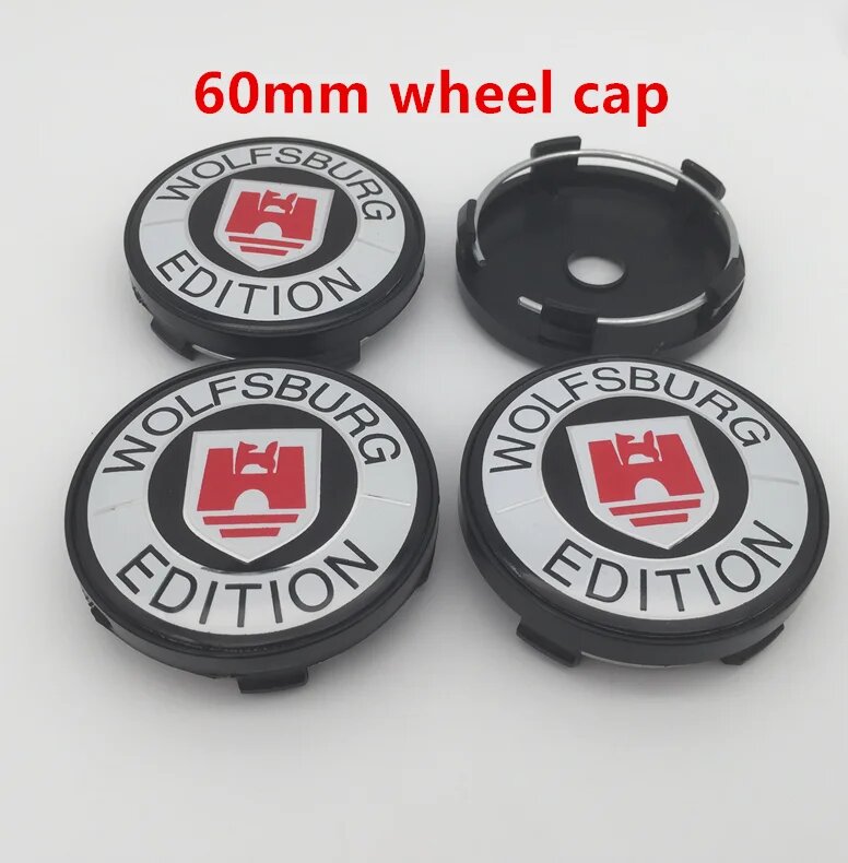 4 шт, 56 мм, 60 мм, 65 мм, 68 мм для Вольфсбург, эмблема автомобиля, колпаки для центральной ступицы колес, крышки значков, наклейка, наклейка, Стайлинг, автоаксессуары