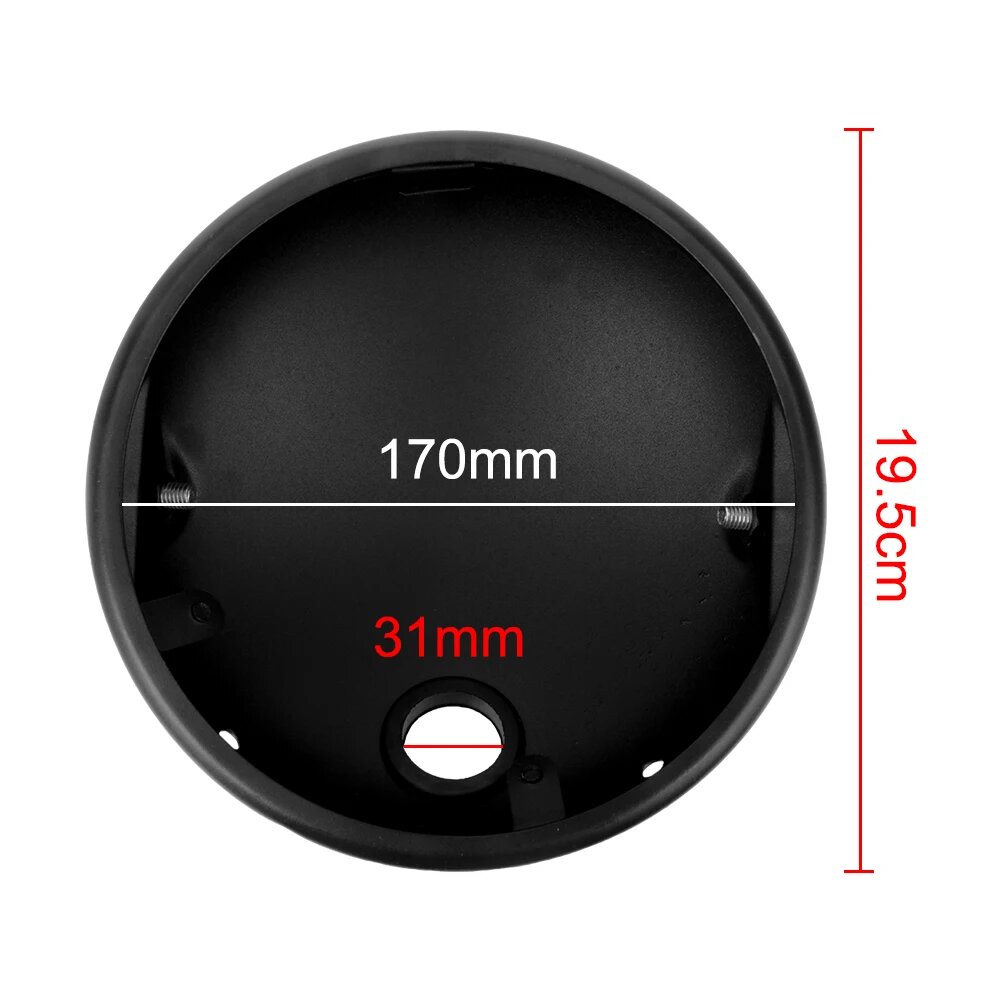 Мотоциклетная фара, 7-дюймовый ретро-кронштейн, аксессуары для мотоциклов, круглый корпус для фар, крепление, оболочка для фар