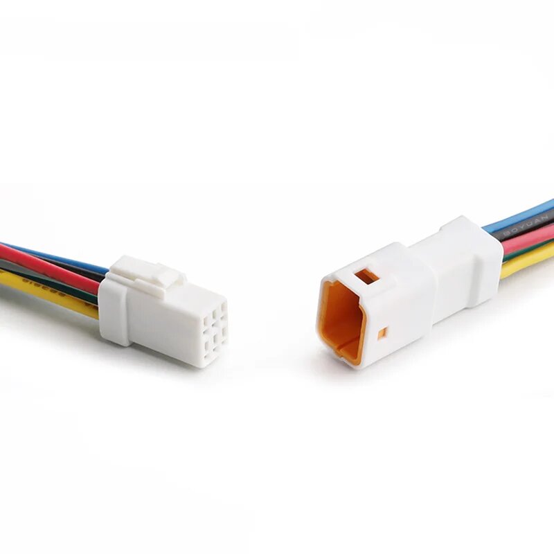 Водонепроницаемые разъемы JST JWPF 2P-8P 0.6мм с проводом 15см 6P