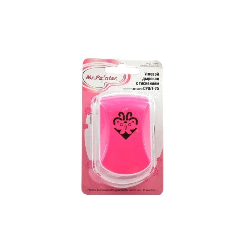 Mr.Painter" CPU/E-25 Углов. дырокол с тиснением 2.5 см СК/Распродажа 06 "Бабочка