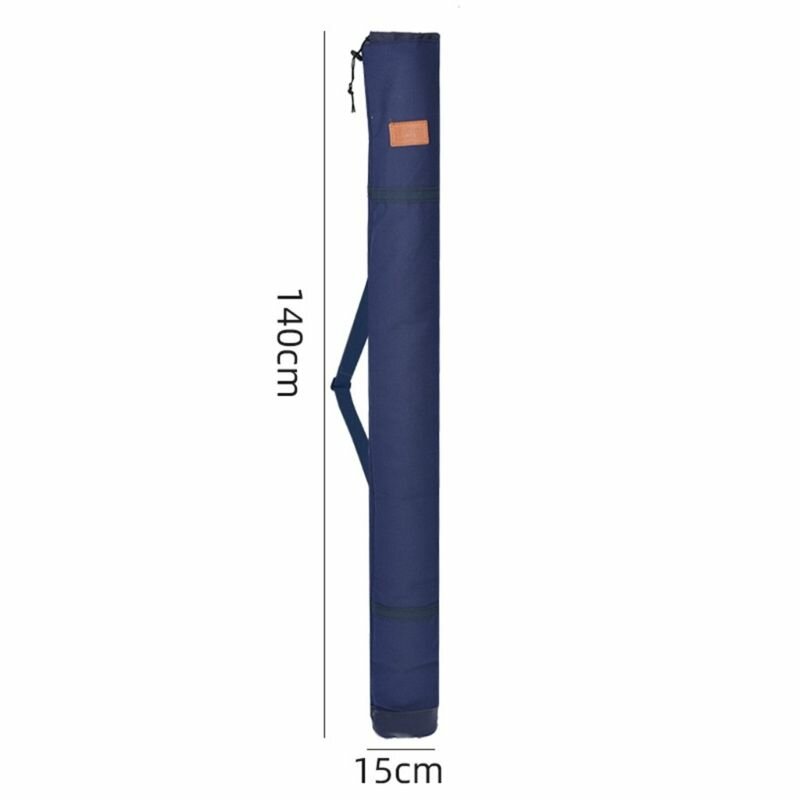 Сумка, рюкзак для рыбалки, охоты, Чехол для удочки из холста - темно-синий - 140 см, одна штука