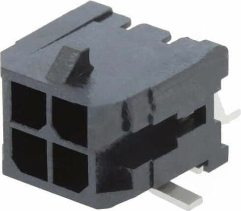 Разъем MOLEX 0430450409 Гнездо провод-плата "папа" Micro-Fit 3.0 3мм PIN 4 Glow-Wire 1 шт