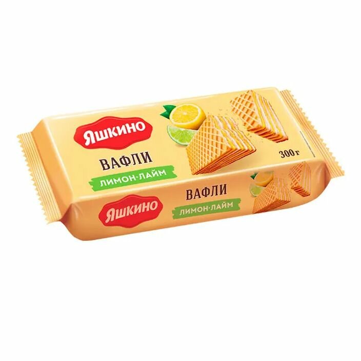 Яшкино Вафли, Лимон-лайм, 300 гр.