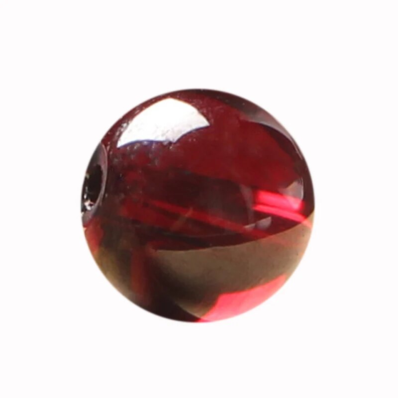 Красный гранат кристалл бусина для ювелирных изделий 5mm 1PC