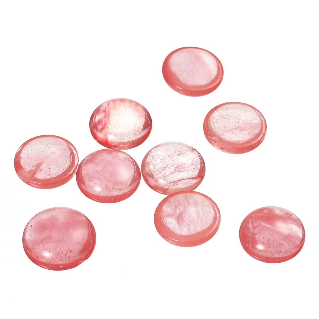 Кабошон аметист Linsoir Beads 4-25 мм Розовый, 25mm x 5pcs, Watermelon red 5423