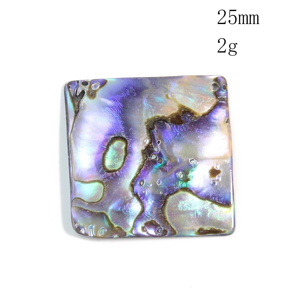2 шт. натуральная полировка Aurora Радужный Галиотис Shell цветная перламутровая квадратная бусина ракушки для подвесок серьги ювелирные изделия