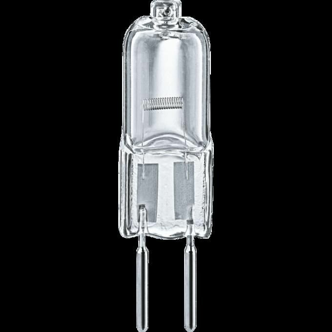 Лампа галогенная капсульная JC 50Вт G6.35 12В 2000ч, прозрачная, 815000