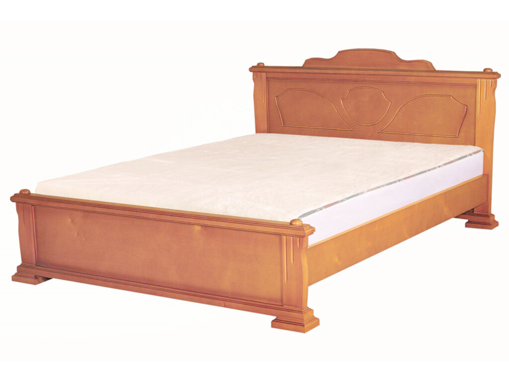 Кровать "Клеопатра" из массива сосны 160x190 см, Итальянский орех 2