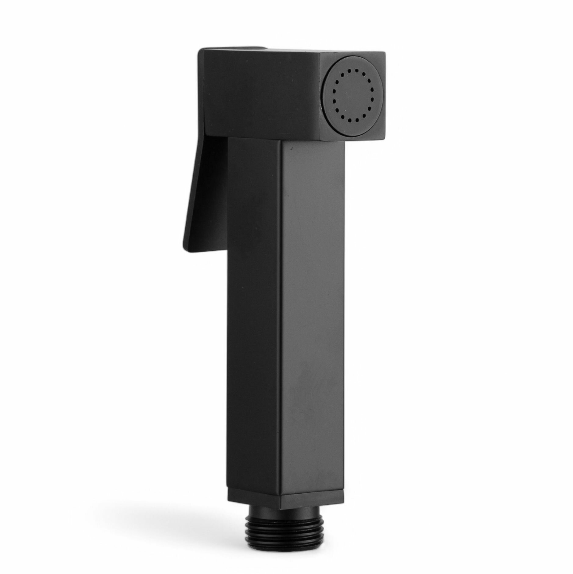 Лейка для биде квадратная черная матовая из латуни, Wasser Zimmer, подключение 1/2"