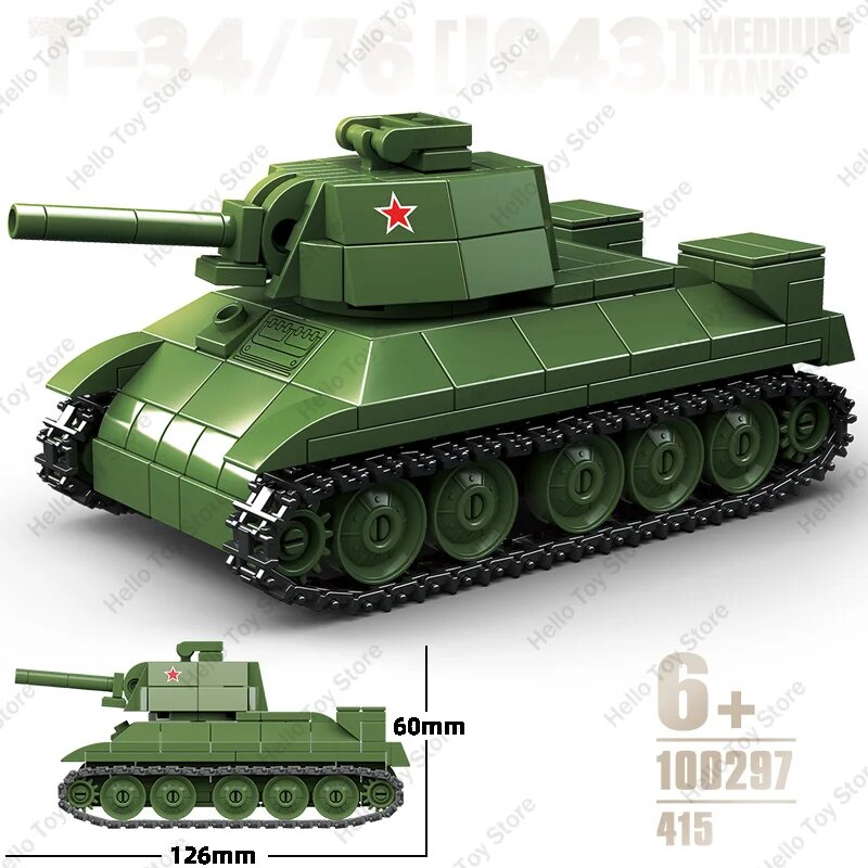 Конструктор танков CyunSing T-34/76