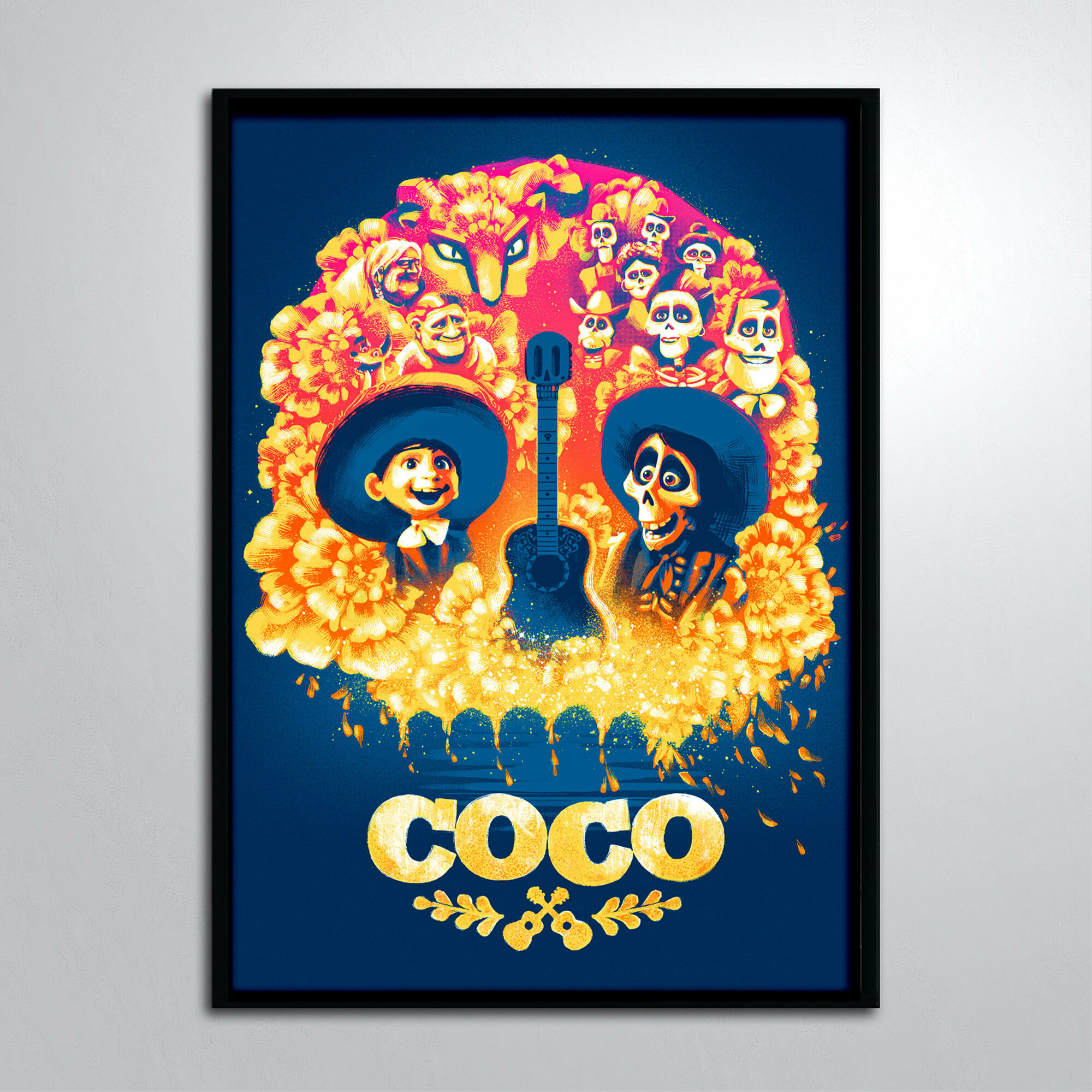 Постер без рамы/ Тайна Коко Винтаж