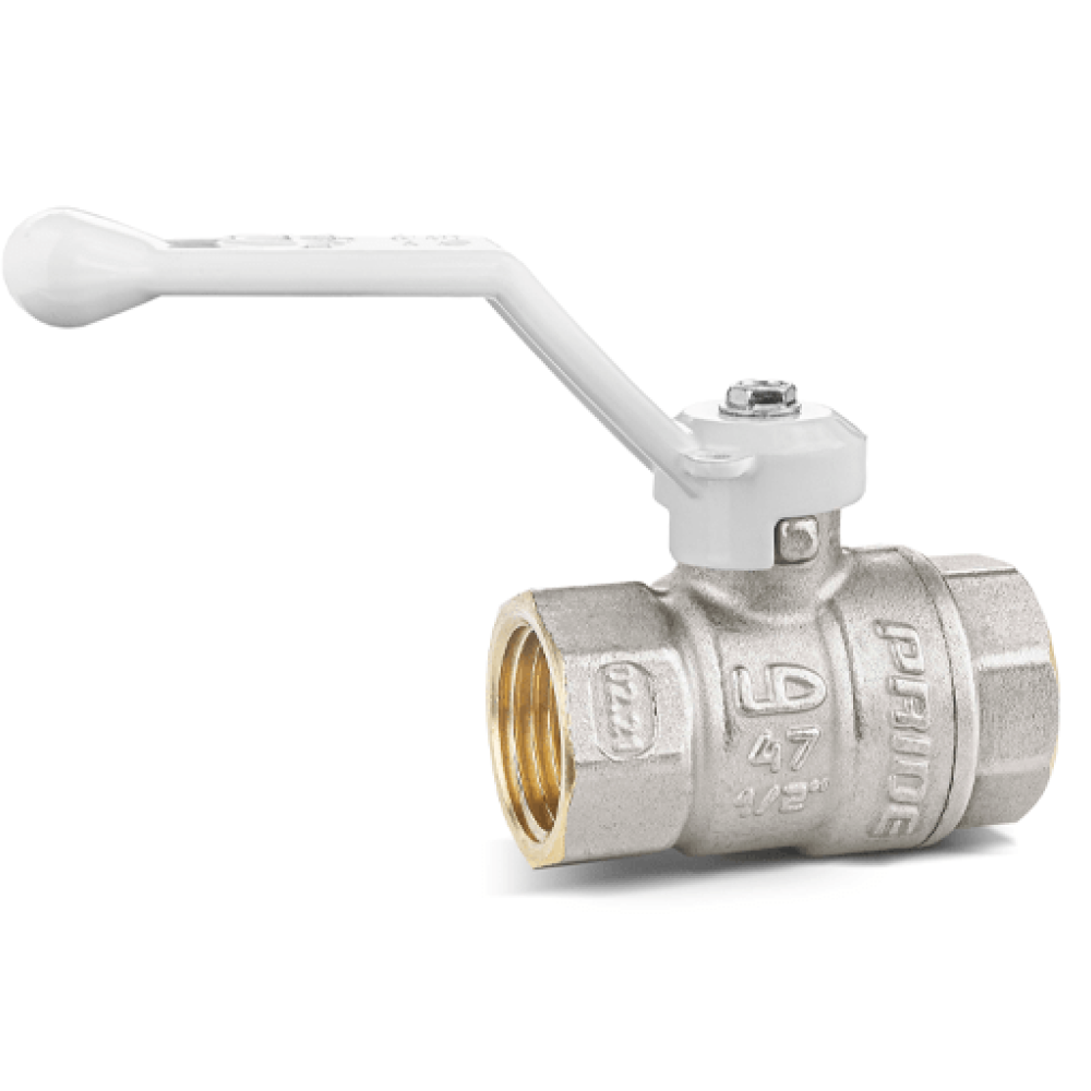 Кран шаровой 11б27п1 Ду20 Ру40 (3/4') ВВ белая ручка рычаг LD Pride LD Pride 47.20. В-В. Р (white)