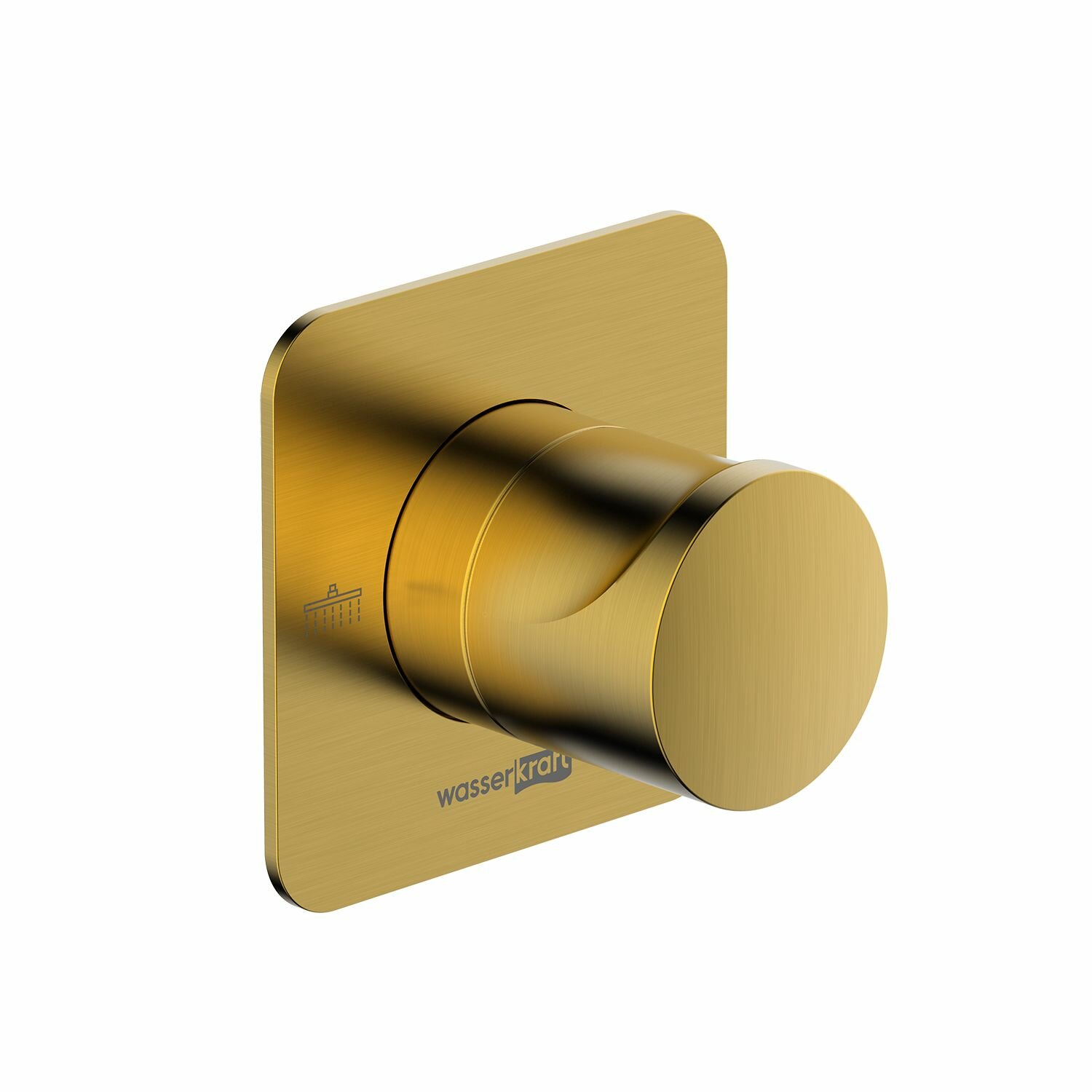 Переключатель на 2 выхода, матовое золото, WasserKRAFT A282