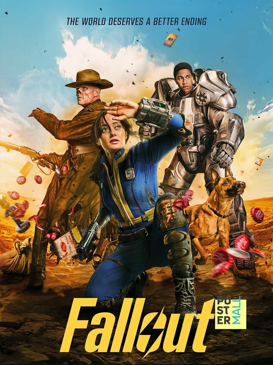 Постер для интерьера на стену (60х90 см) Сериал "Фоллаут" (Fallout)