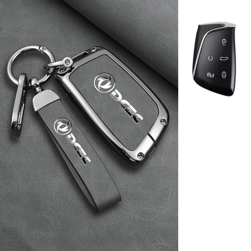 Новый кожаный чехол для автомобильных ключей из цинкового сплава, чехол для DongFeng AEOLUS 2022, брелок для ключей, аксессуары для защиты без ключа
