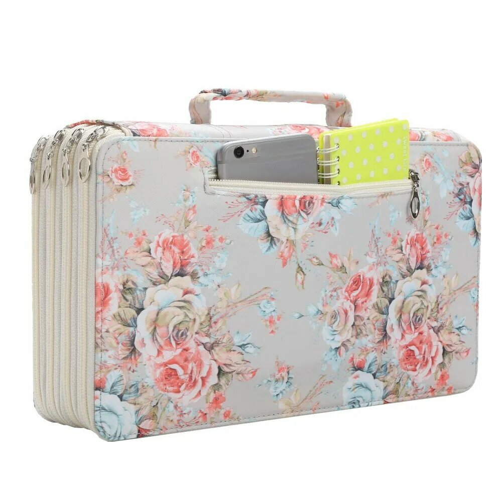 Эстетический школьный пенал DIANNY с 300 слотами для девочек Сумка-органайзер для канцелярских принадлежностей с 4-слойной молнией пеналы