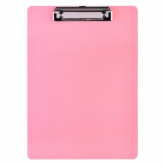 Клипборд deVENTE "Pastel", A4, 225х316 мм, пластик, толщина 2 мм, с выдвижным подвесом, розовый
