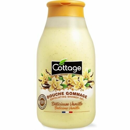 Гель для душа COTTAGE "Delicious Vanilla", отшелушивающий, 270 мл