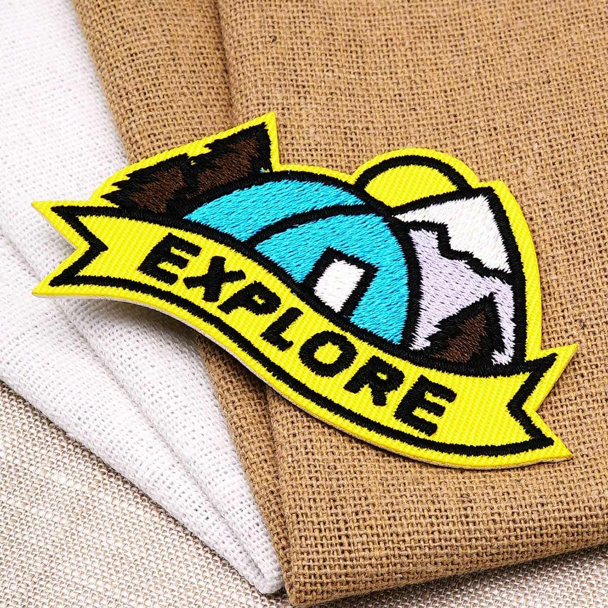 Термонаклейка на одежду, заплатка, 'Горы', 4,5х7,4 см, Hobby&Pro