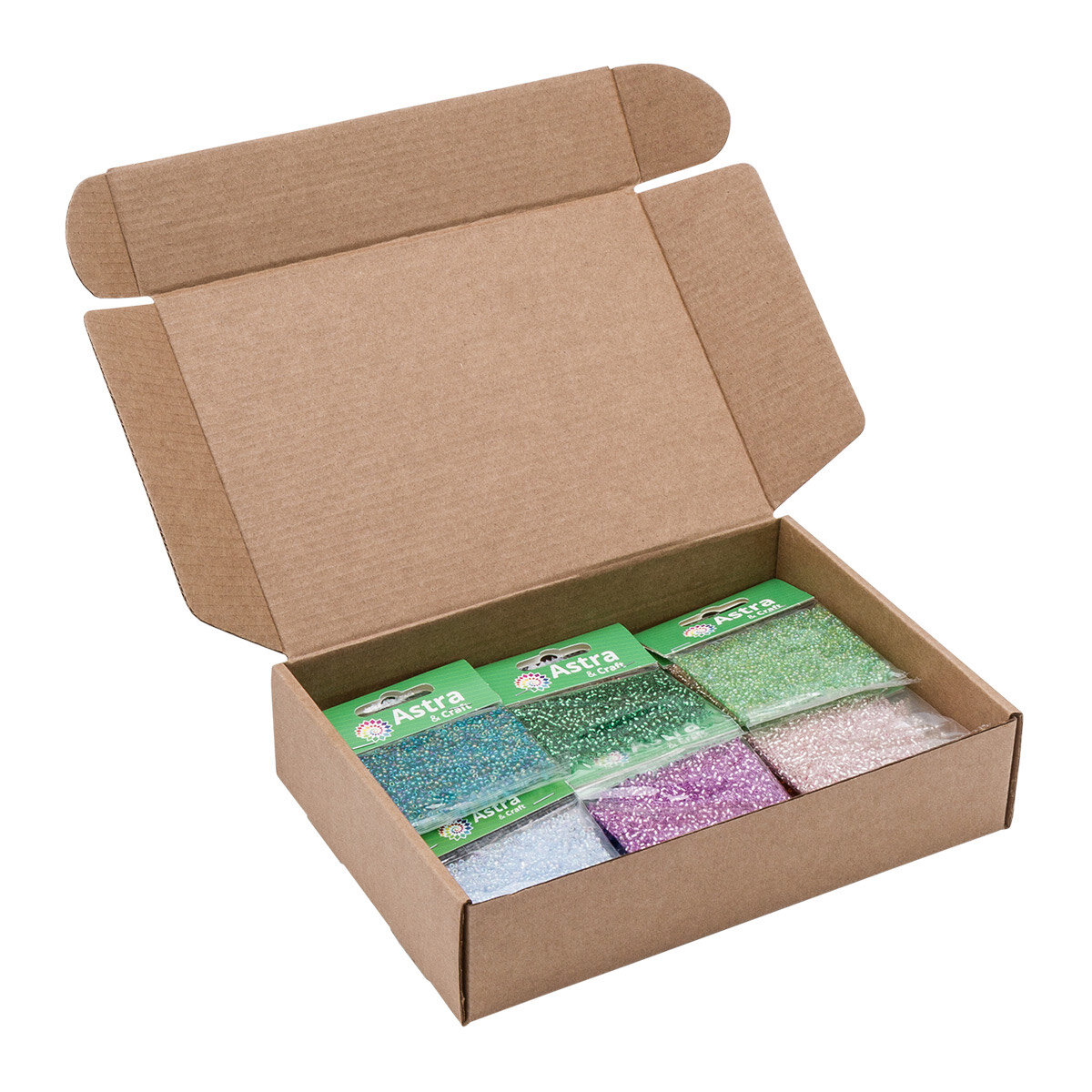 Бисер набор для плетения и вышивки, 11/0, Огонек, 32 цвета, Astra&Craft