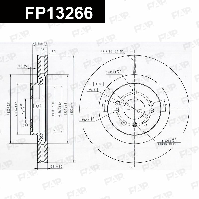Диск тормозной передний Mercedes Gl-class Gle M-class R-class, Мерседес Gl-класс Gle M-класс R-класс; 1644210512