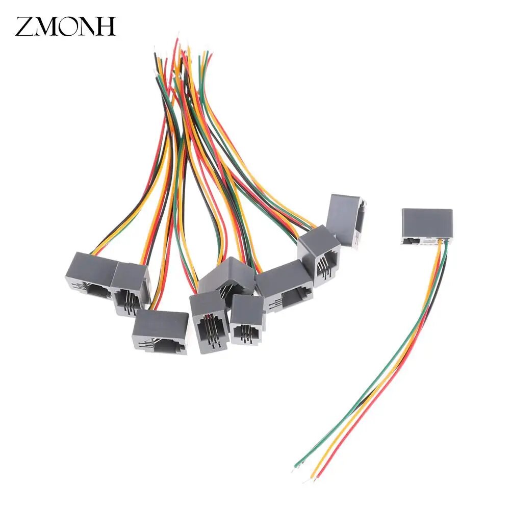 RJ11 Телефонный соединитель адаптер 4 провода 8 см