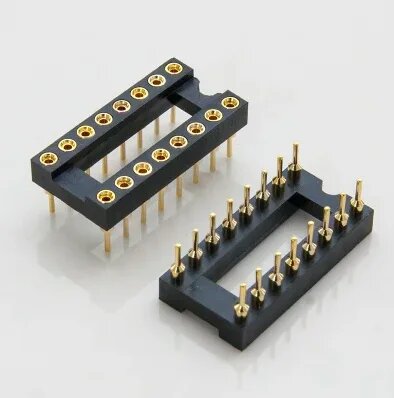 2 шт. Золотые разъемы для микросхем CHANGELIN DIP8-DIP40 16P