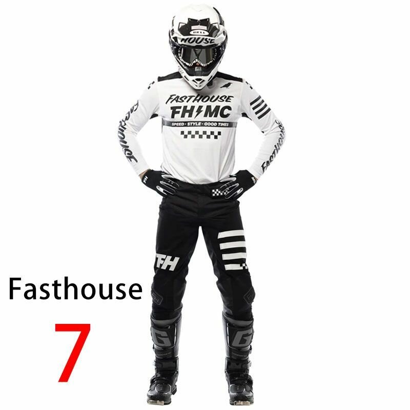 Fasthous эндуро комплект снаряжения для мотокросса mx комбинированные трикотажные штаны MTB DH UTV Off Road мотоциклетный гоночный костюм