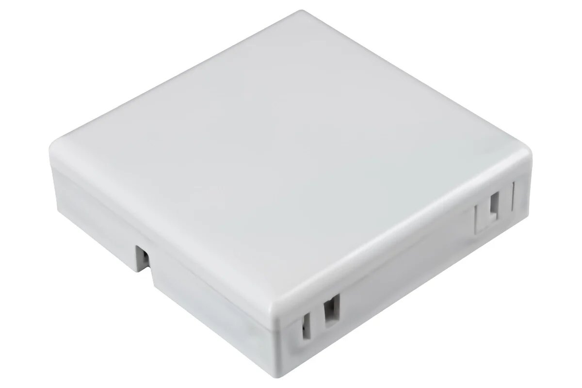 Розетка оптическая Aqua Work ро‑1 для сетей 10/100 Мбит/с, IP67, пластик, цвет серый (№30863)