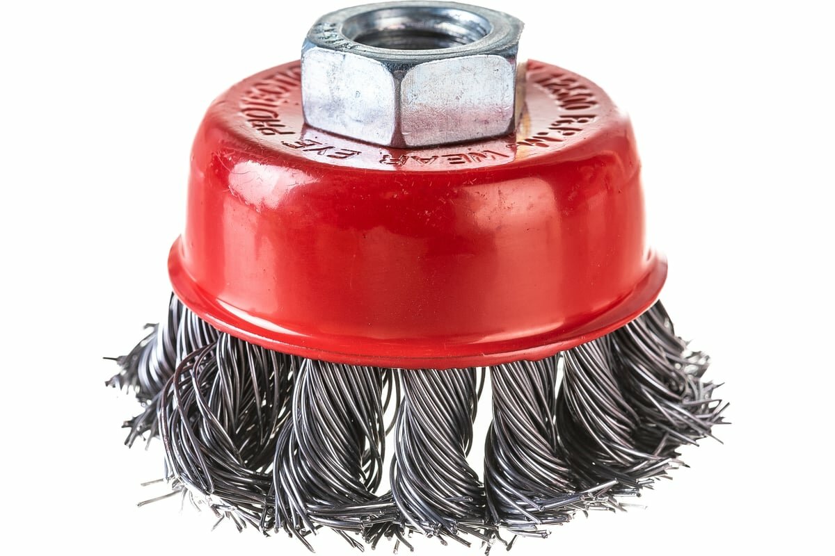 Щетка чашка 65 мм М14 для УШМ кедр 149-0065 208048 абразивная насадка для металла