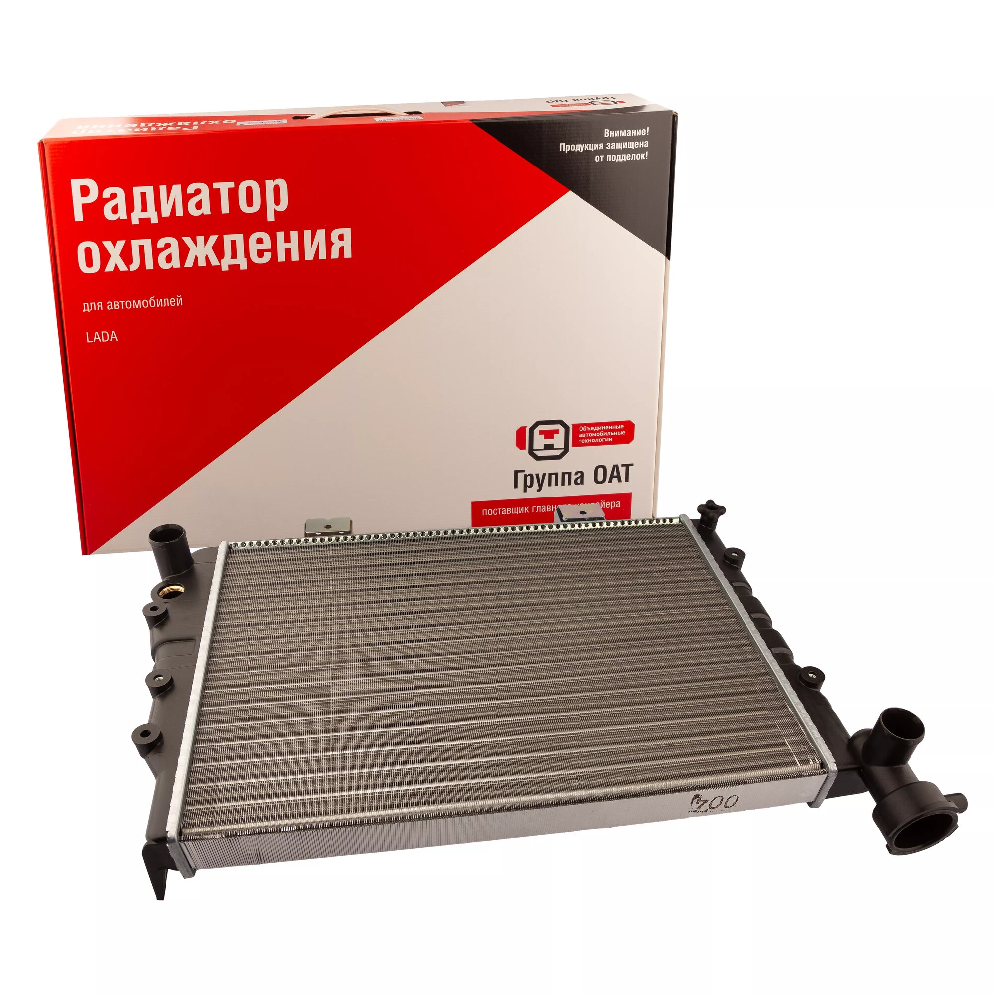 Радиатор охлаждения ВАЗ 2107, ВАЗ 2105, ВАЗ 2104 (карбюратор) LADA (ДААЗ) 21070130101290 / 2107-1301012