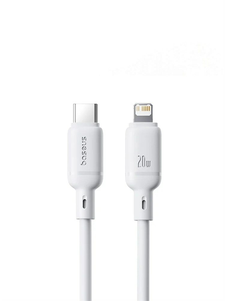 Baseus Кабель Baseus Silky Type-C - Lightning 20W 1м P10377700213-00 CB000116 Белый