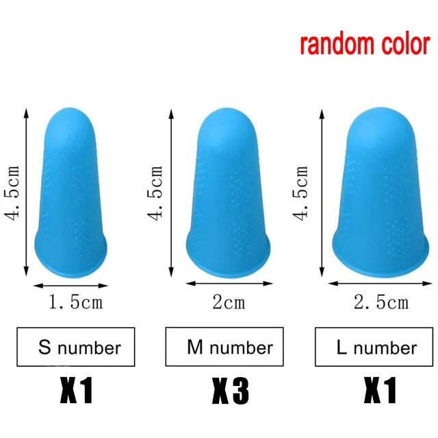 Силиконовые наперстки для шитья JAY HOME, 5 шт. 5Pcs