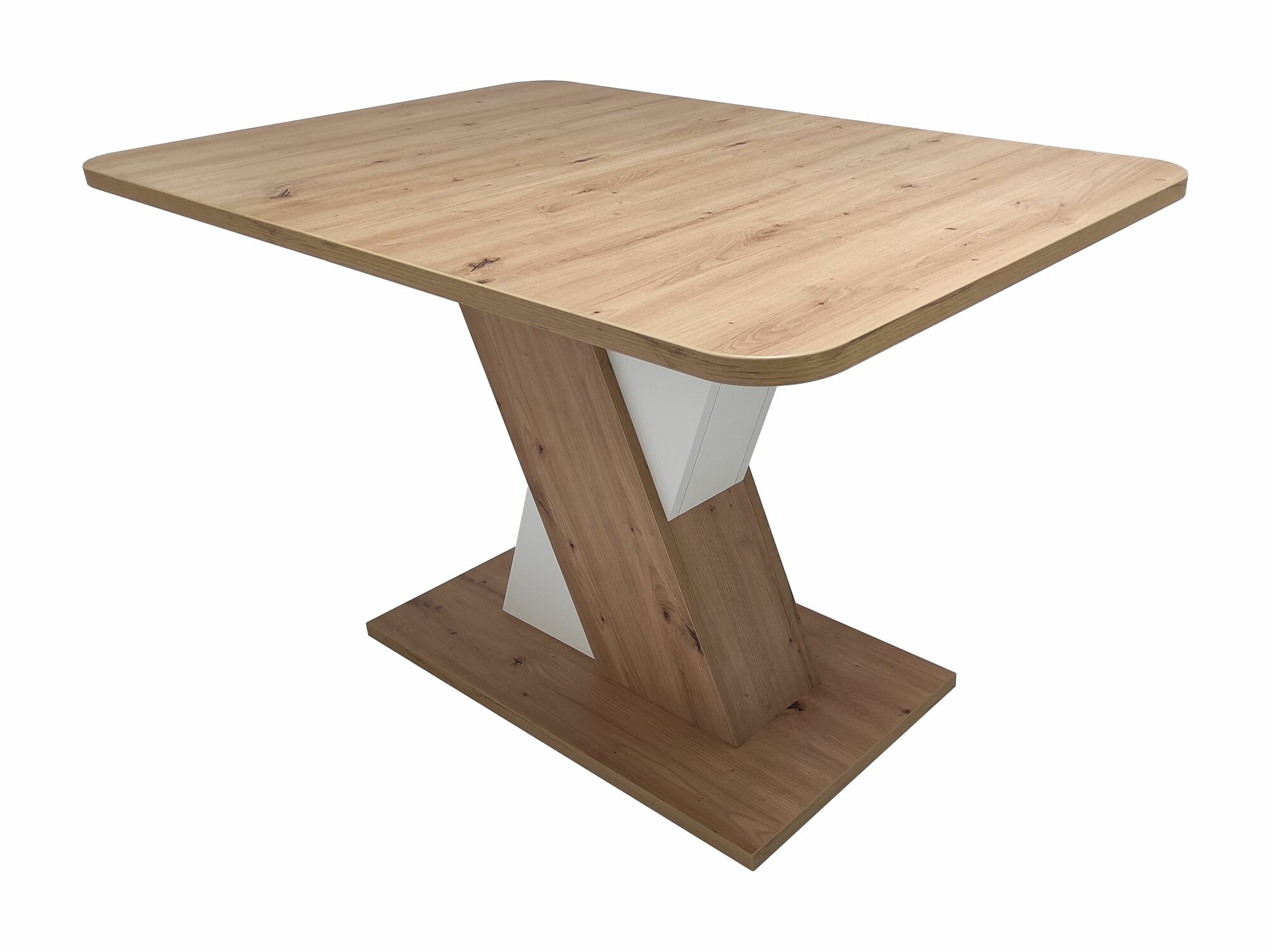 Стол обеденный Терминал BRIDGE Дуб Артисан/Белый Размеры: Высота 755мм Глубина 800мм Ширина 1200мм