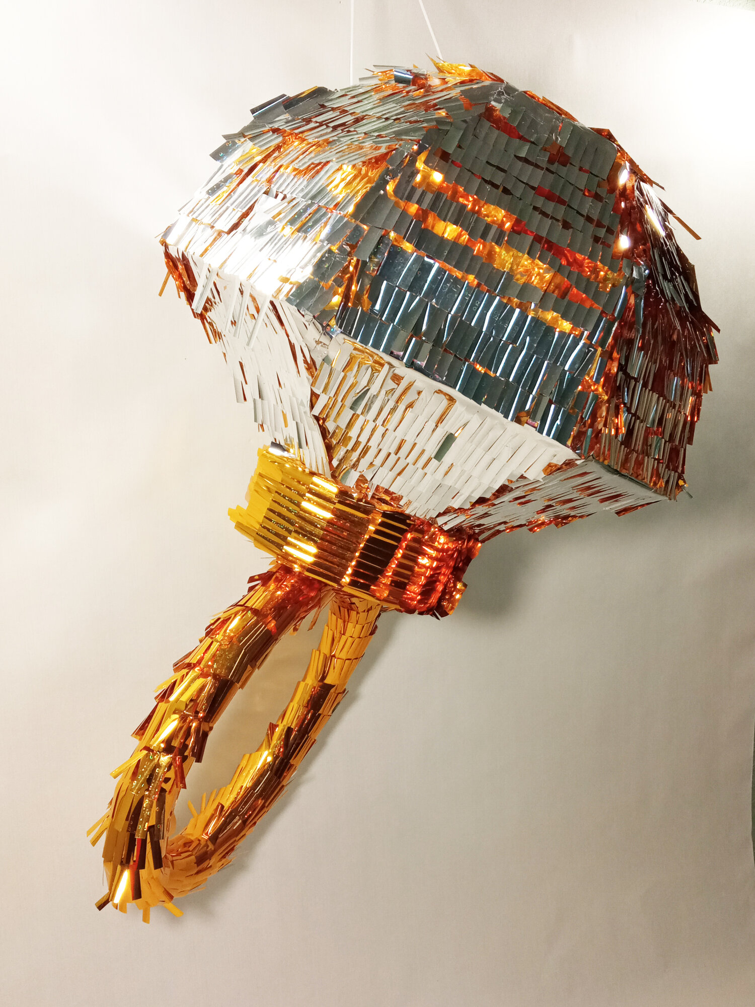 Пиньята Сфера "Кольцо", гофракартон, для дня рождения, 36х36х36 см