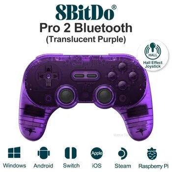 8Bitdo Pro 2 Bluetooth Игровой контроллер для Nintendo Switch PC Steam Android iOS с эффектом Холла