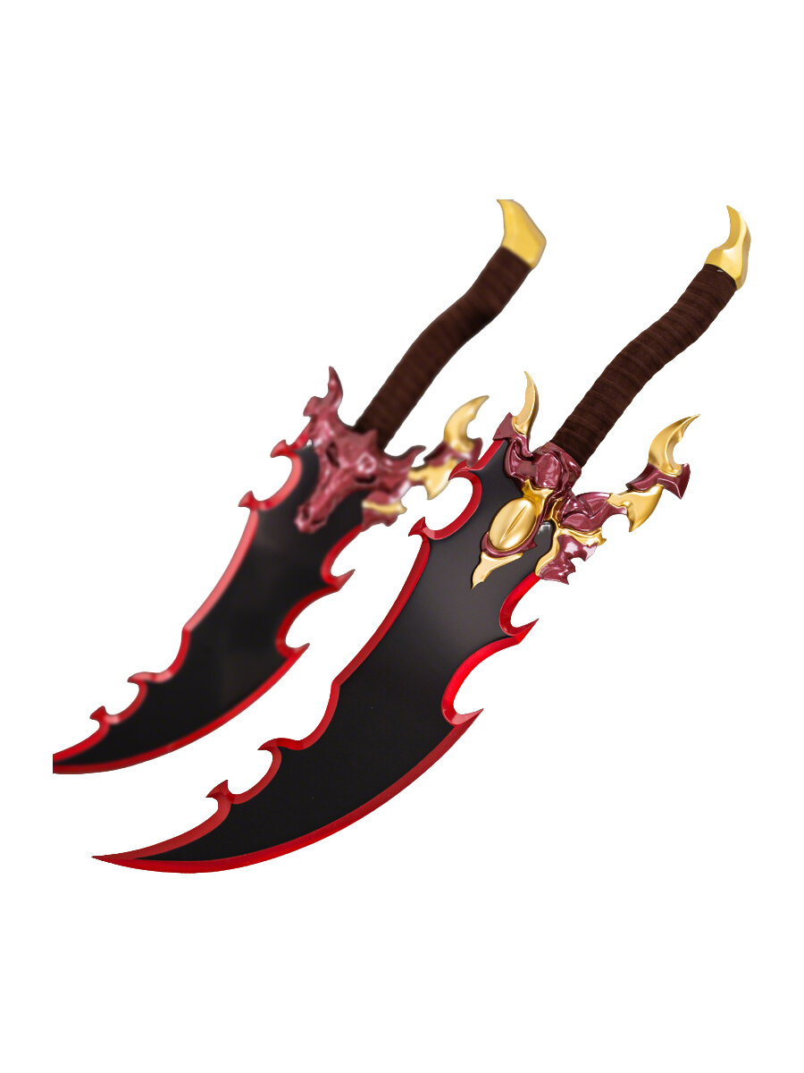 Коллекционная модель меча: Короткий меч Драконьего Зуба Демонического Короля из "Solo Leveling", 1:1 металлическая реплика, незаточенная (63 см)