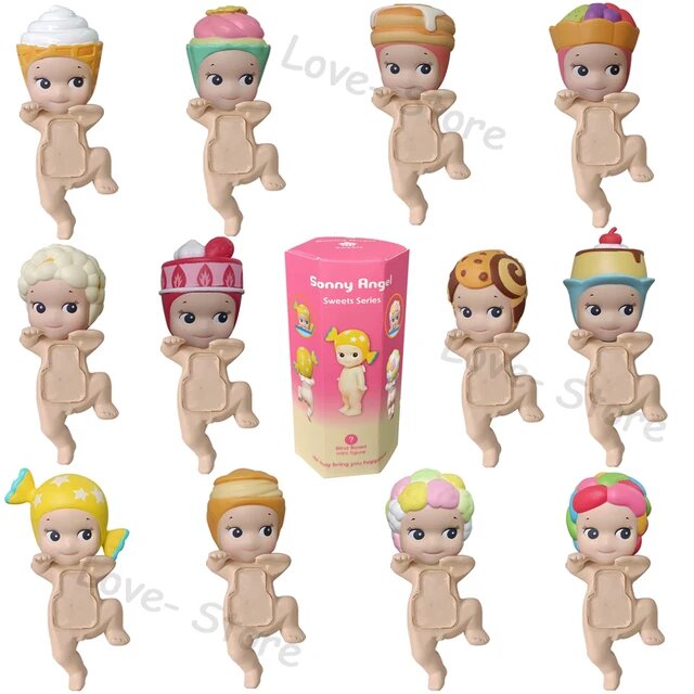 Sonny Angel Hippers Series Sweets Series Cute Kawaii Action Figures Mystery Box Mini Figure Phone Decoration Christmas Gift Toy