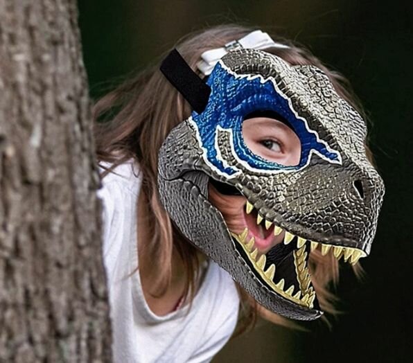 Хэллоуин маска динозавра