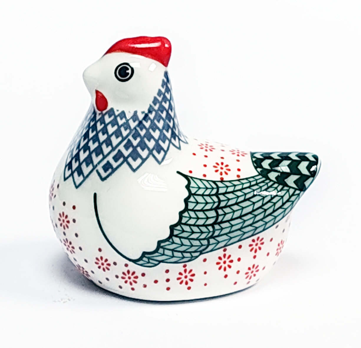 Фигурка курочка фарфоровая. Сделано в России.